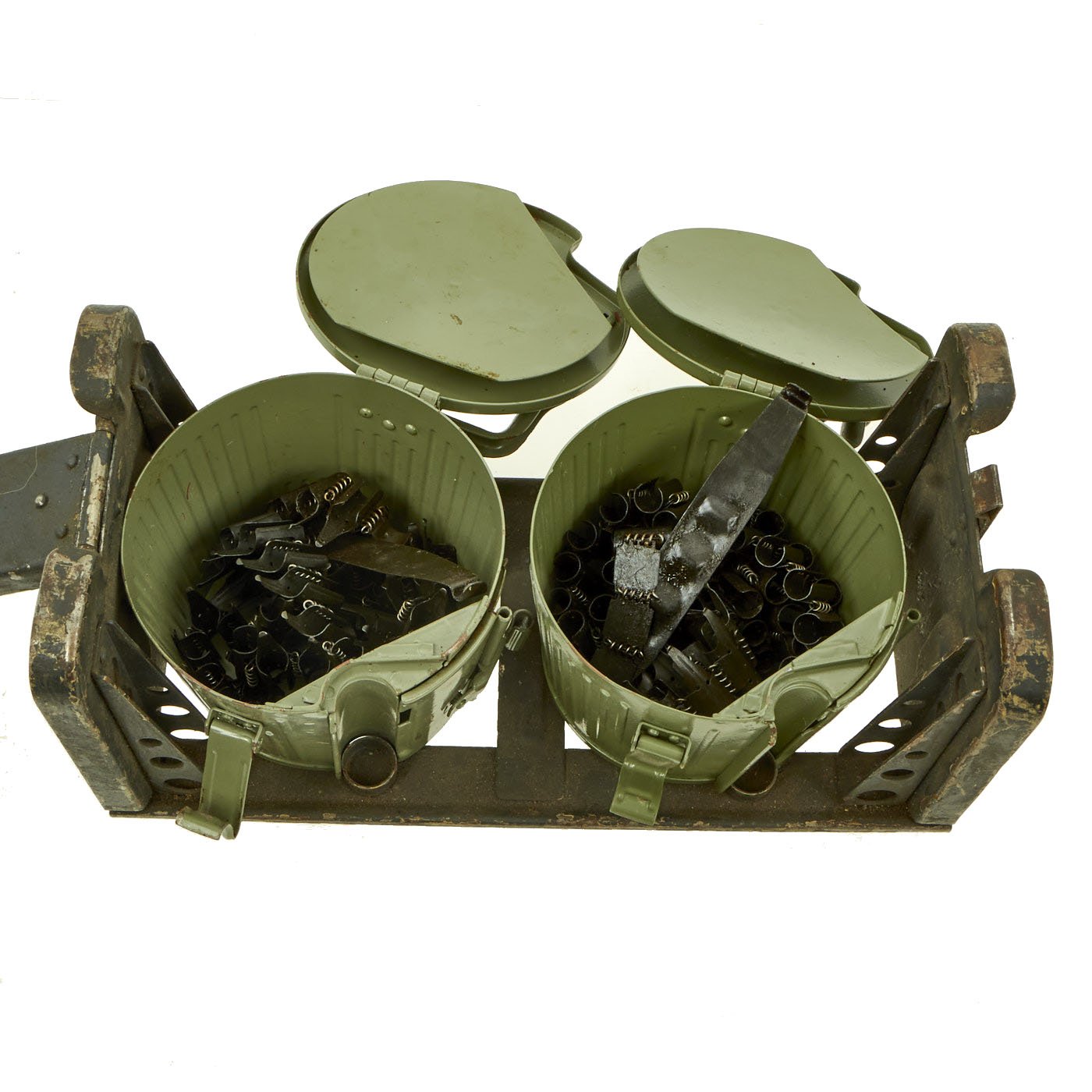 Original German MG 34 MG 42 Basket Belt Carriers with Belts & Feed Str ...