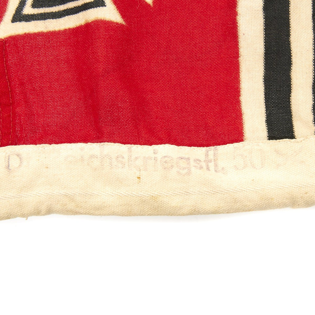 Original German WWII U-Boat Kriegsmarine Naval Battle Flag with Wartime ...