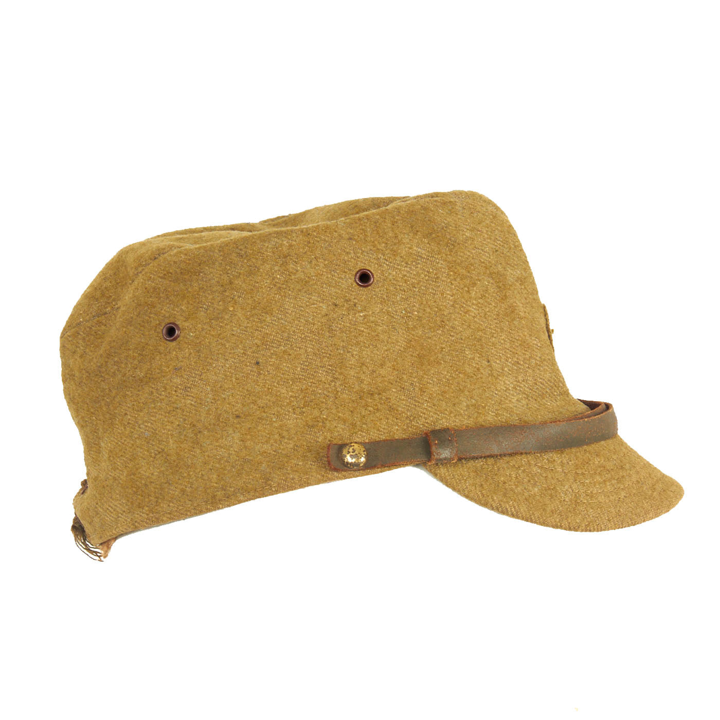 Original Japanese WWII Officer Wool Forage Cap with Kanji Ink Stamps ...