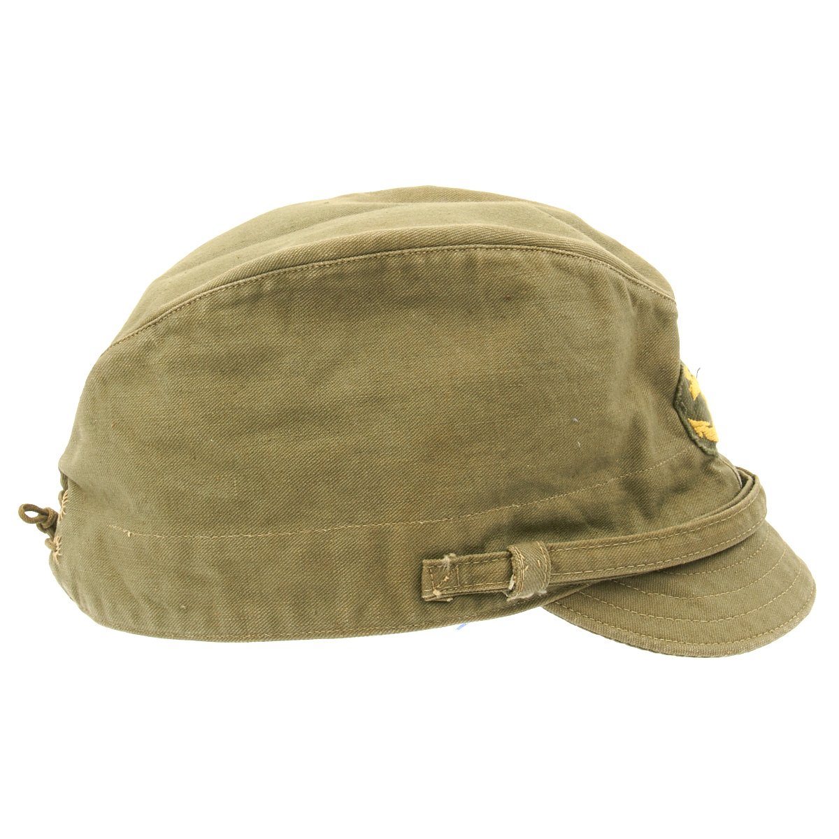 Original WWII Japanese Naval Landing Forces Officer Cotton Forage Cap ...