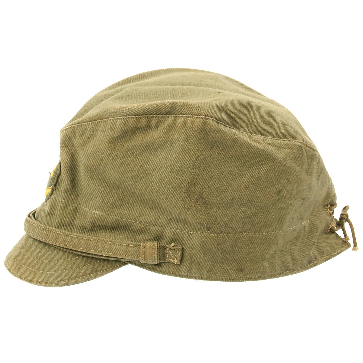 Original WWII Japanese Naval Landing Forces Officer Cotton Forage Cap ...