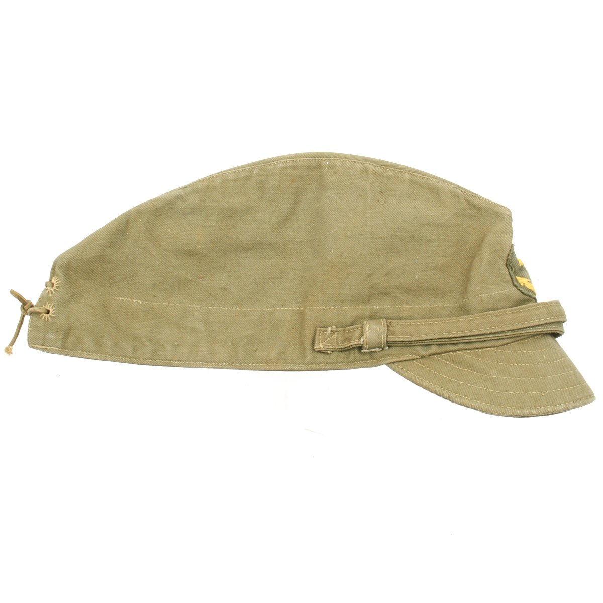 Original WWII Japanese Naval Landing Forces Officer Cotton Forage Cap ...