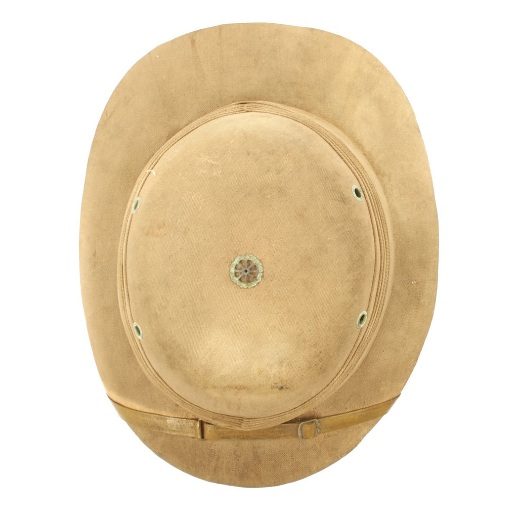 Original British WWII Bombay Bowler Pith Helmet with Hong Kong Maker L ...