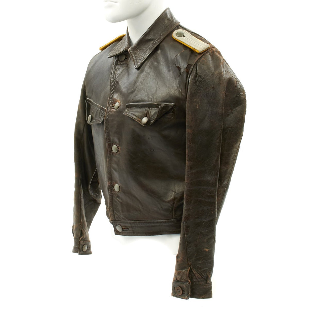 Original German WWII Luftwaffe Fighter Pilot Lieutenant Leather Flight ...