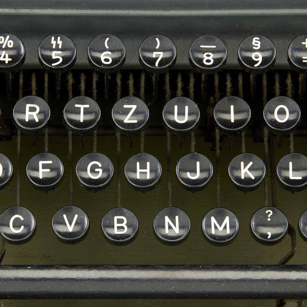 Original German WWII Rare SS Typewriter in Transit Chest by Olympia Bü ...