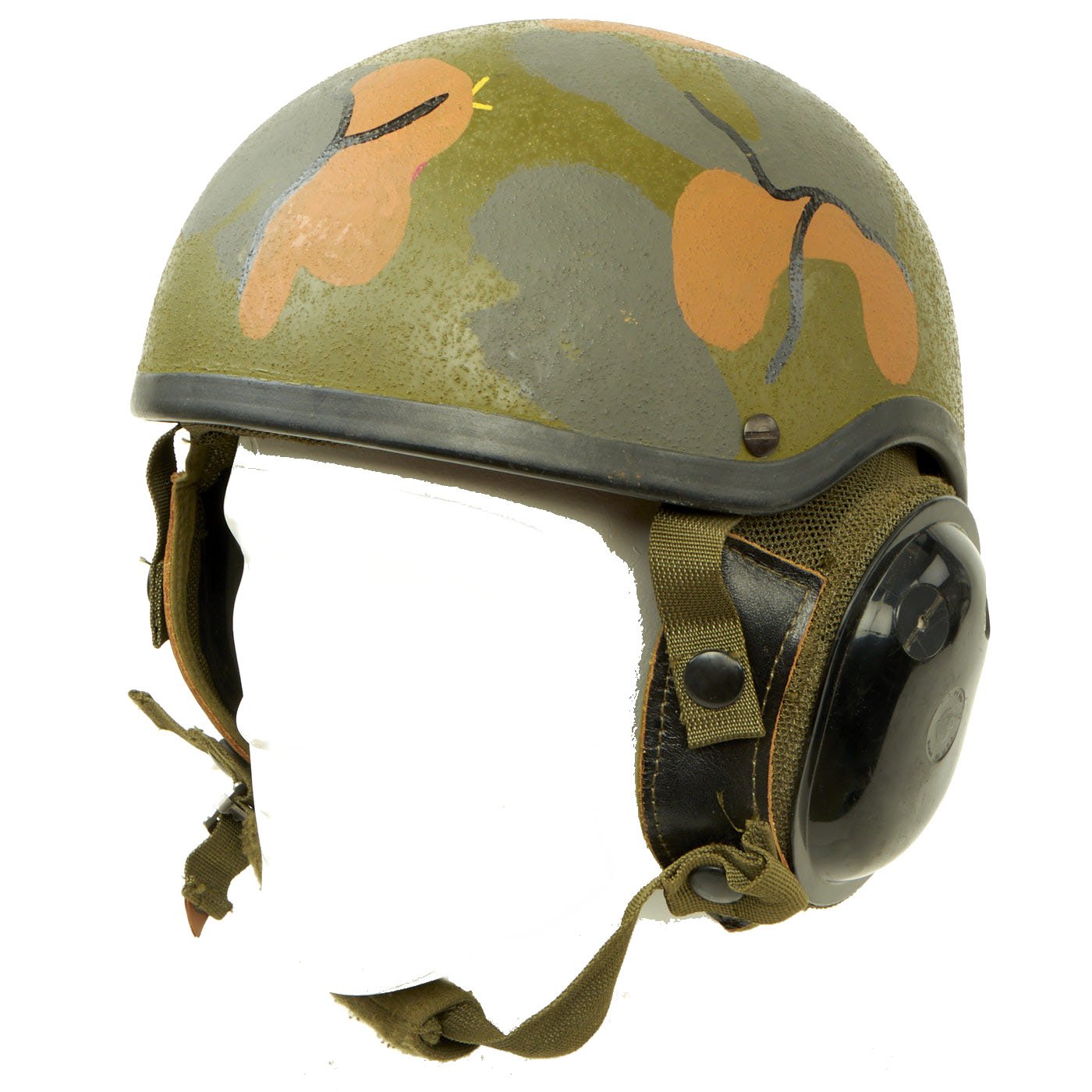 Original U.S. Cold War Combat Vehicle Crew CVC Gentex DH-178 Helmet wi ...