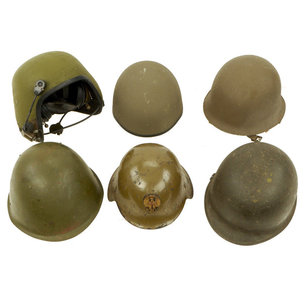 Original Post WWII Military Eastern Bloc and Nato Helmet Lot - Set of ...