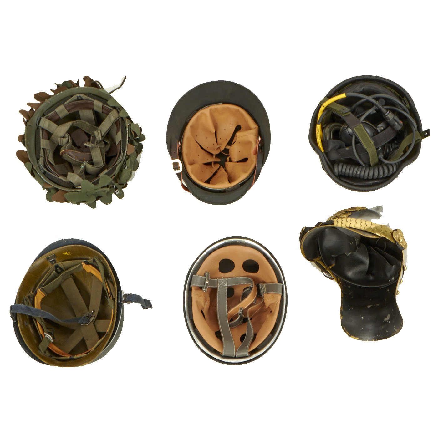 Original Post WWII and Reproduction Military Helmet Lot - Set of 6 ...