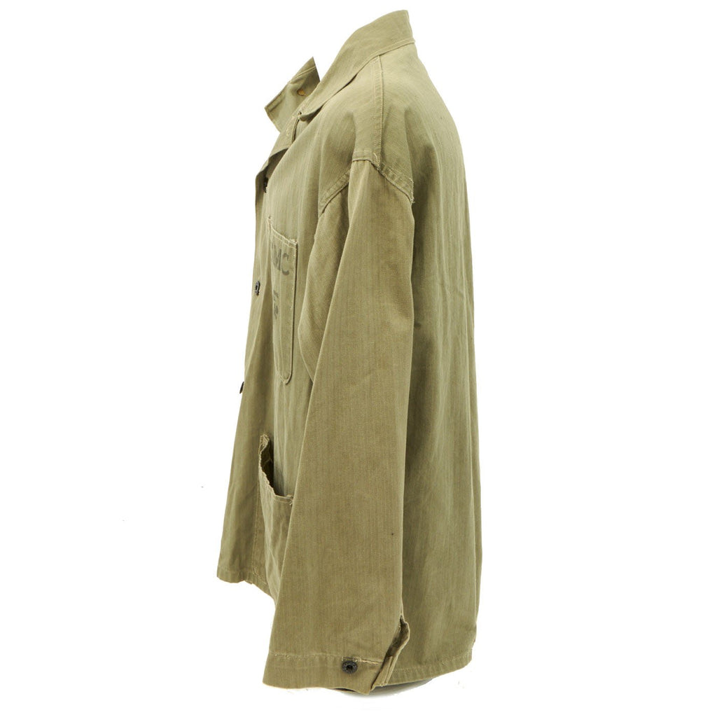 Original U.S. WWII Marine Corps USMC HBT Herringbone Twill P41 Utility ...