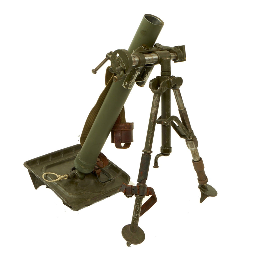 Original U.S. WWII M2 60mm Display Mortar with M4 Sight, Bipod & Acces ...