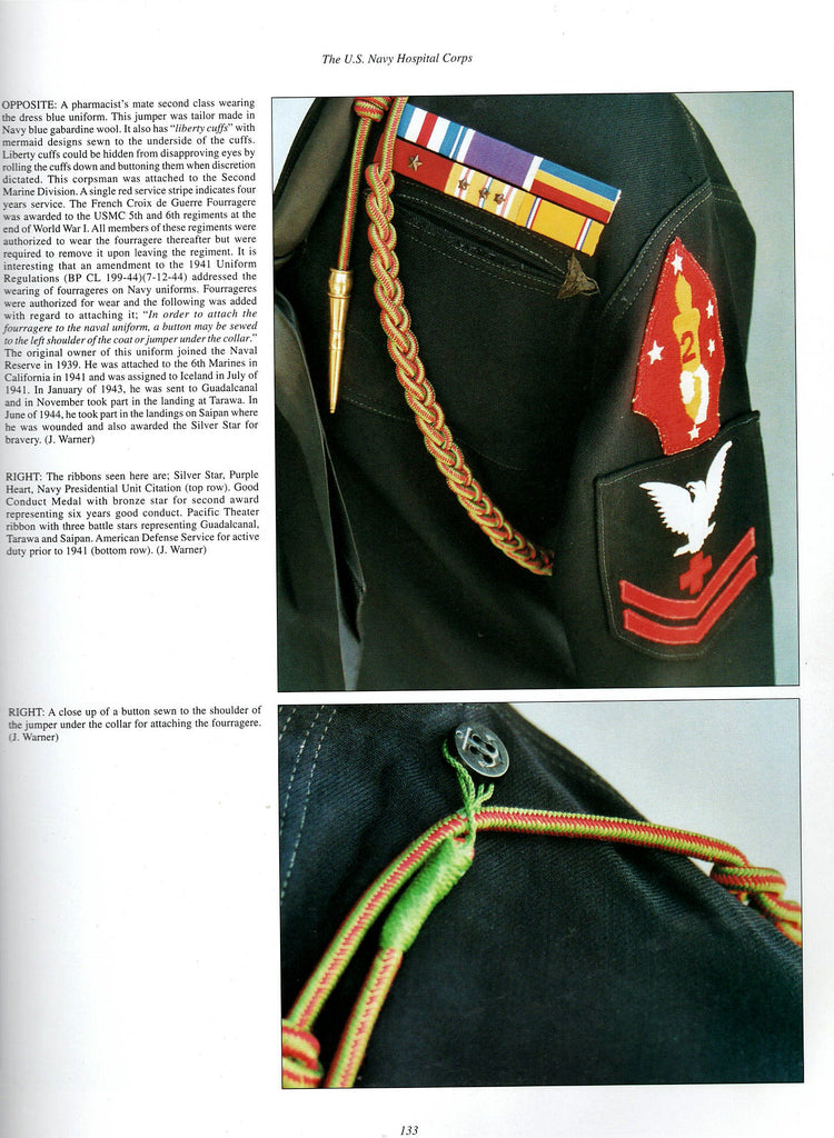 Original U.S. WWII Navy Pharmacist 2nd Class Dress Blue Uniform Jumper ...