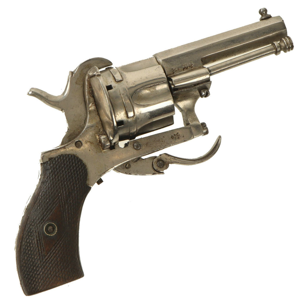 Original French Ladies Small 7mm Pinfire Pocket Revolver with Leather ...