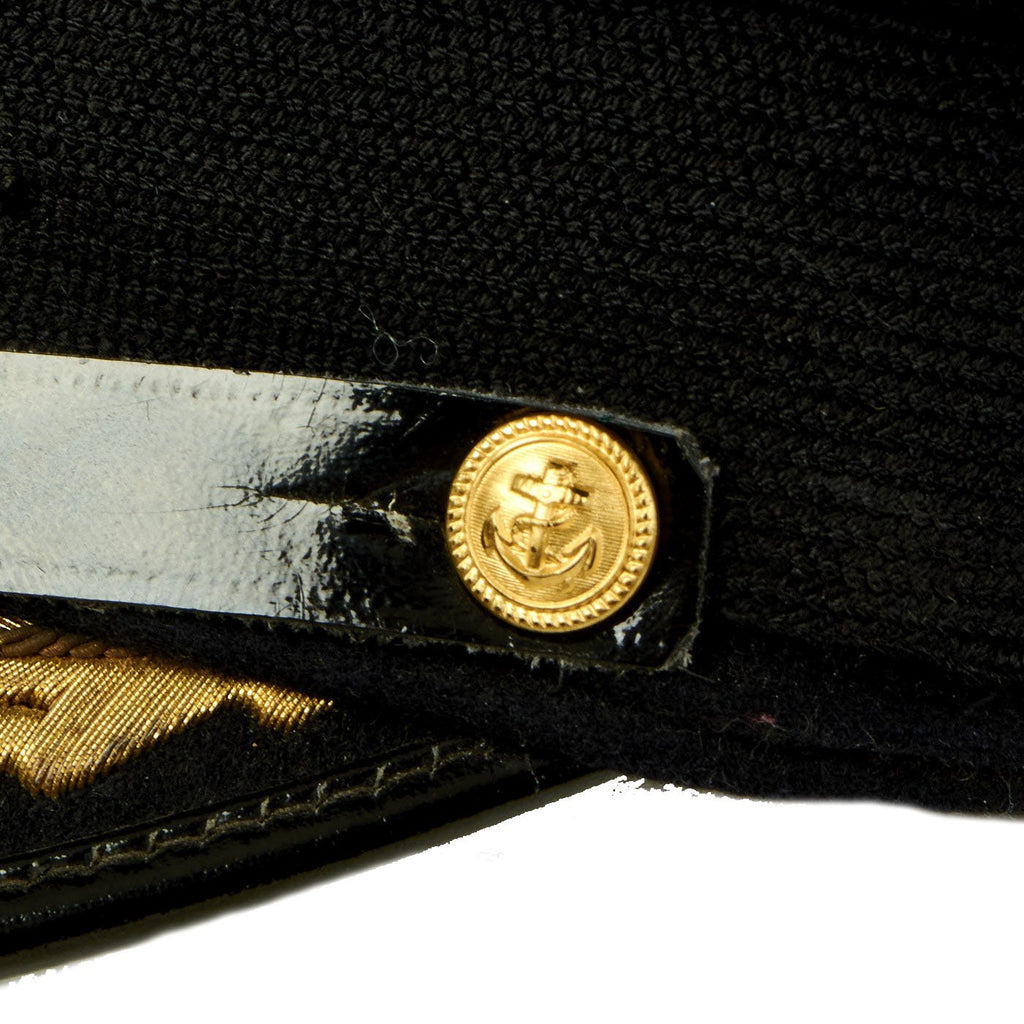 Original German WWII Kriegsmarine Navy Blue Field Grade Officer Visor ...