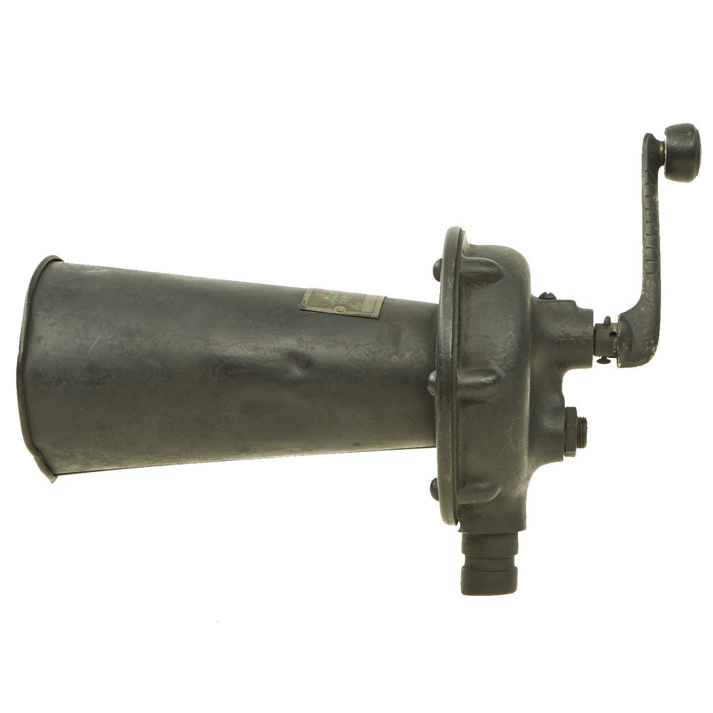 Original WWI U.S. Army Chemical Warfare Service KLAXON - 10 Hand Crank ...