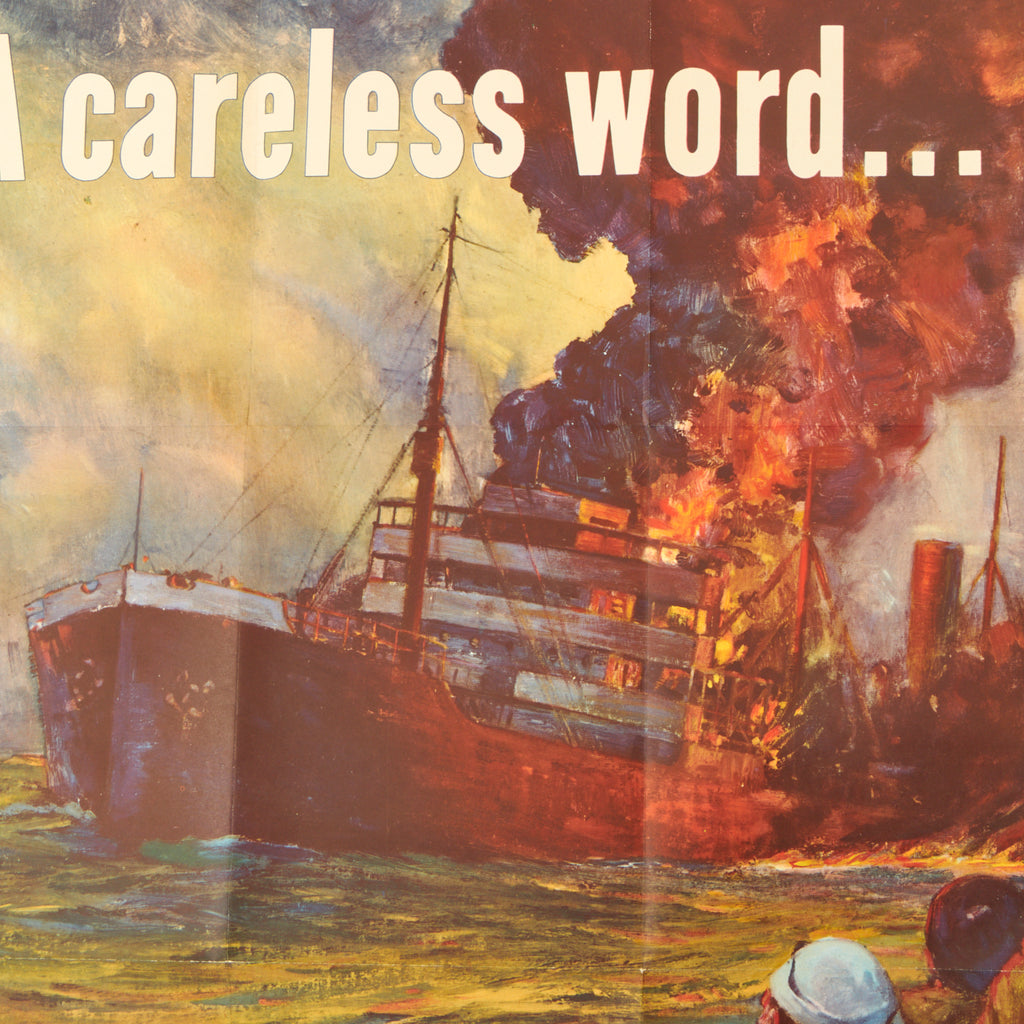 Original U.S. WWII Propaganda Poster - A Careless Word, A Needless Sin ...