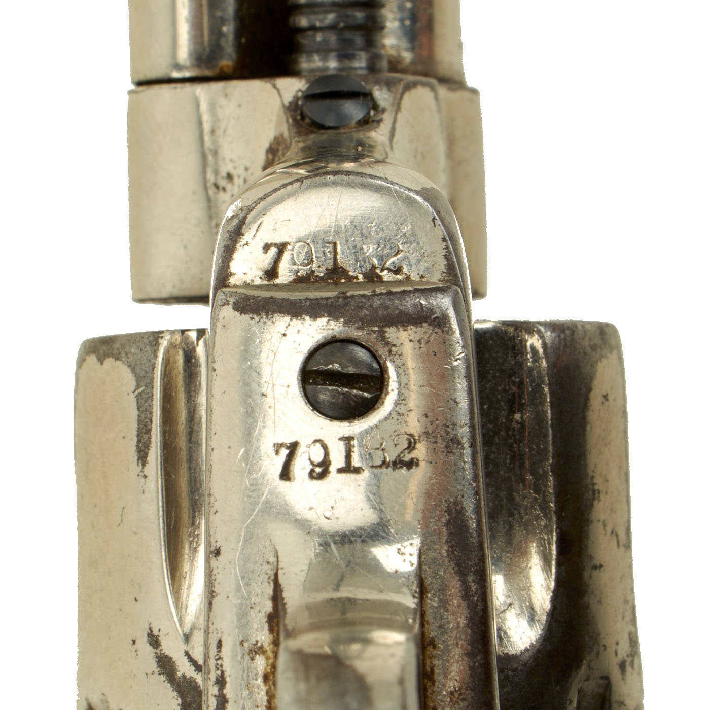 Original U.S. 1882 Colt Nickel Plated Frontier Six Shooter .44-40 Revo ...