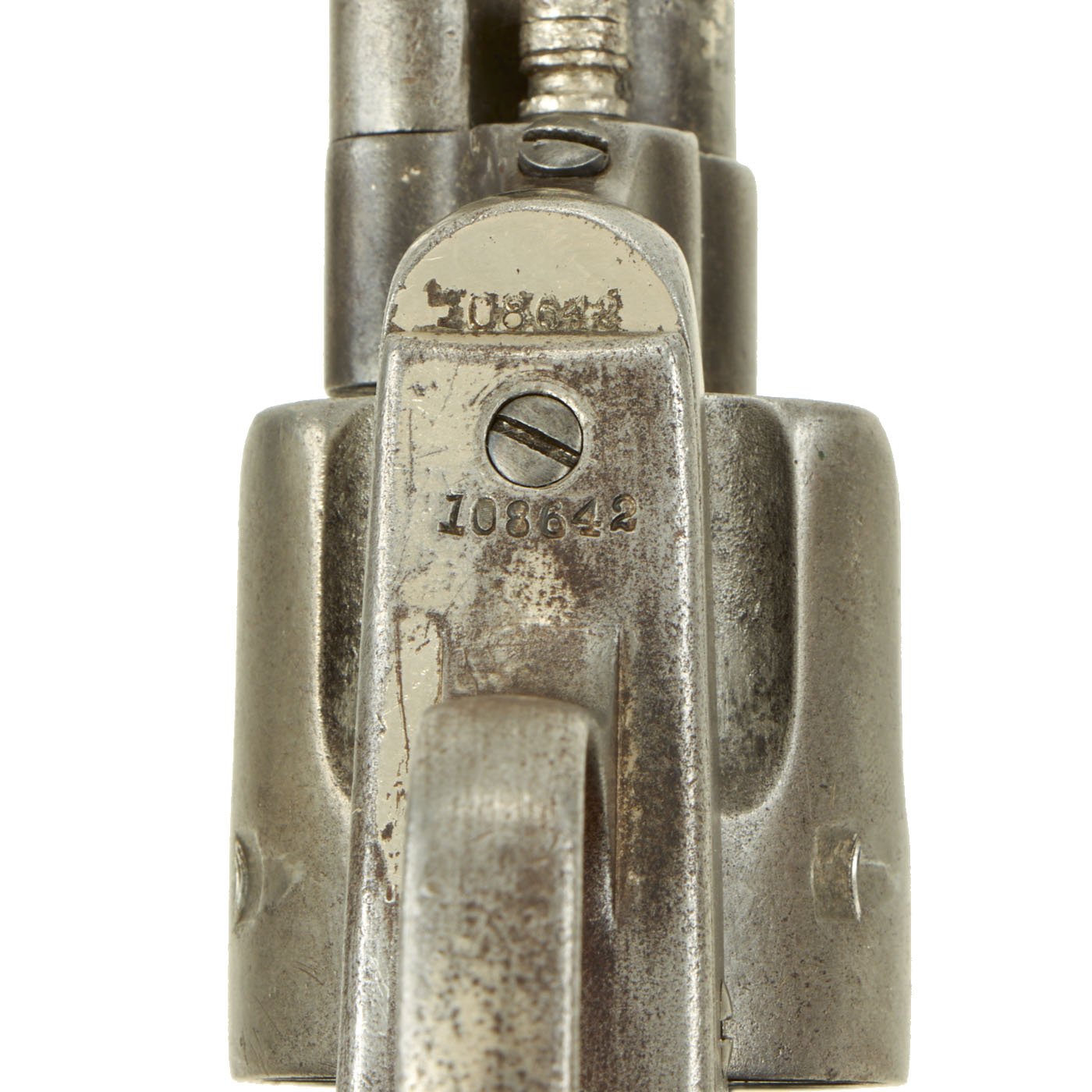 Original U.S. Colt .45cal Nickel-Plated Single Action Army Revolver ma ...