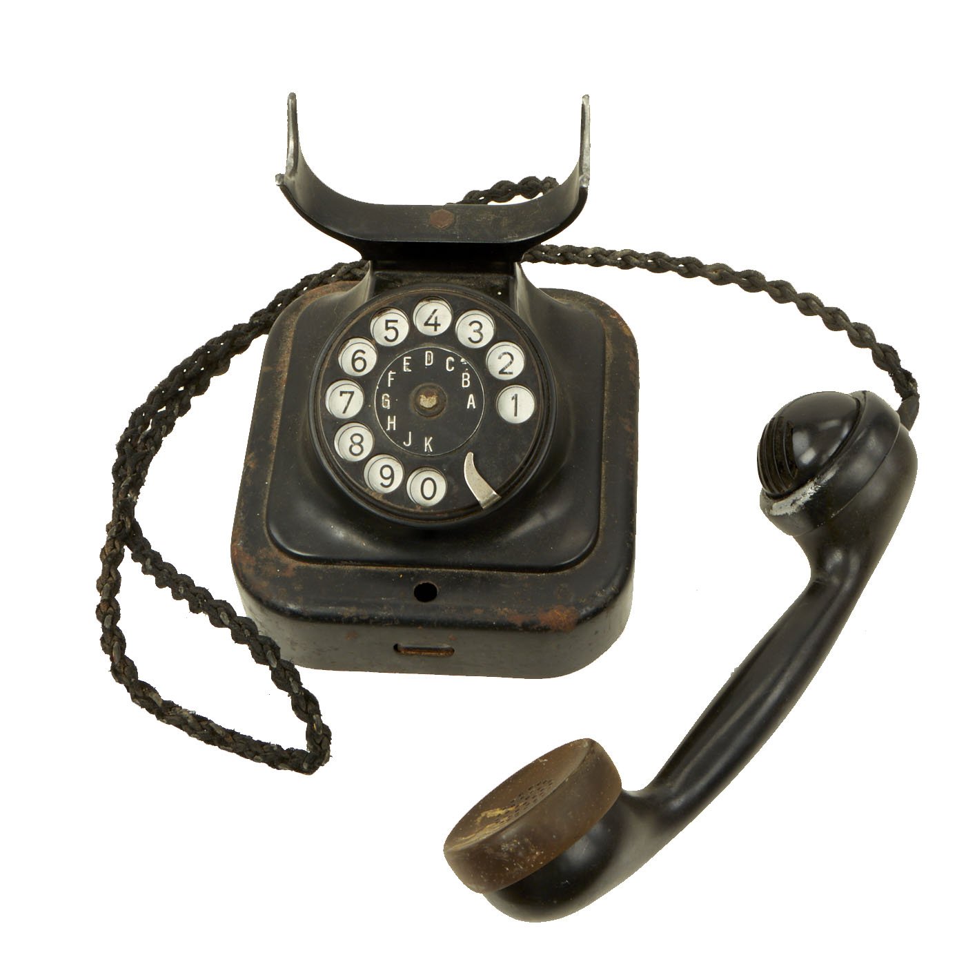 Original German WWII Military Staff Desk Rotary Telephone by Siemens ...