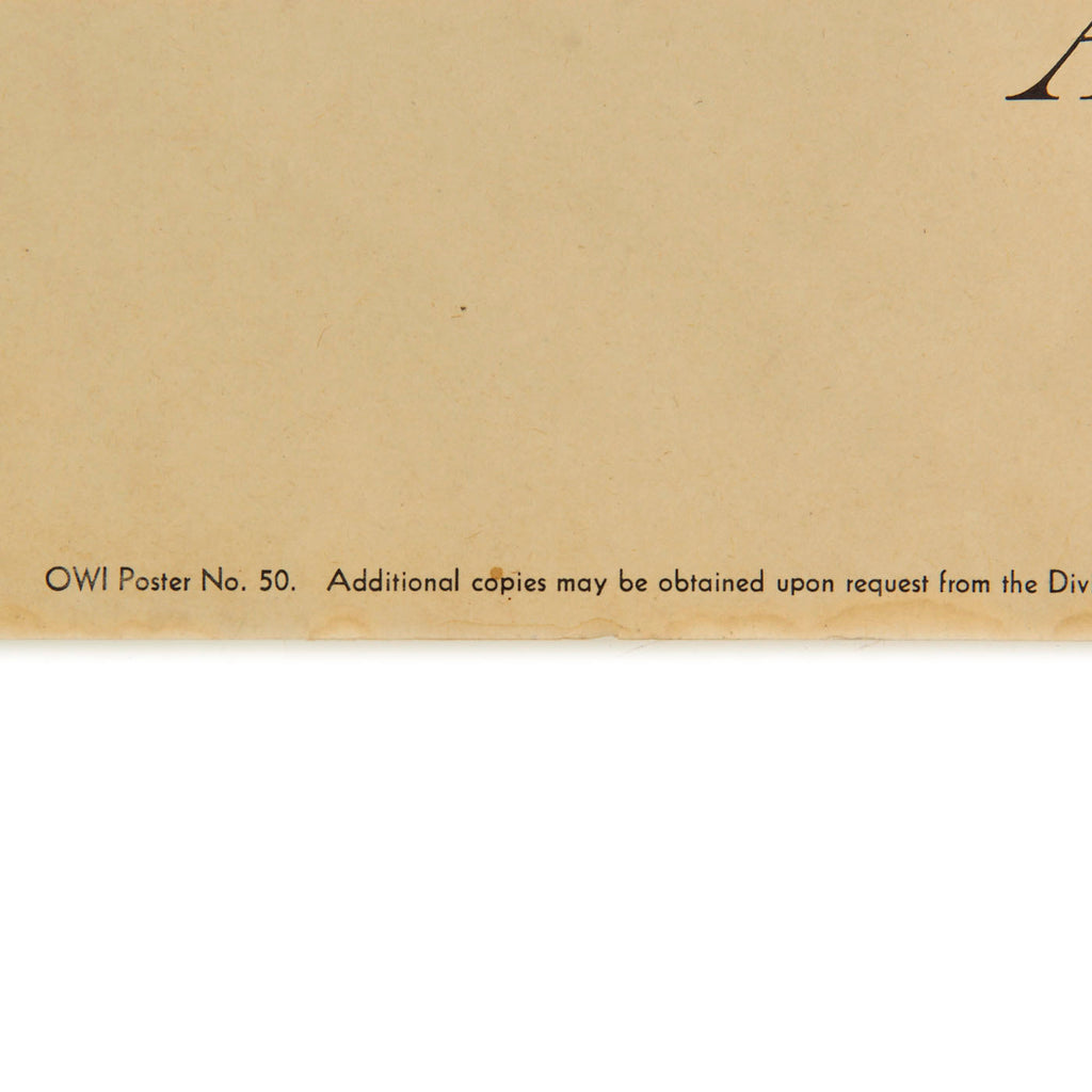Original U.S. WWII OWI Poster No. 50 “The Atlantic Charter” - 28” x 20 ...