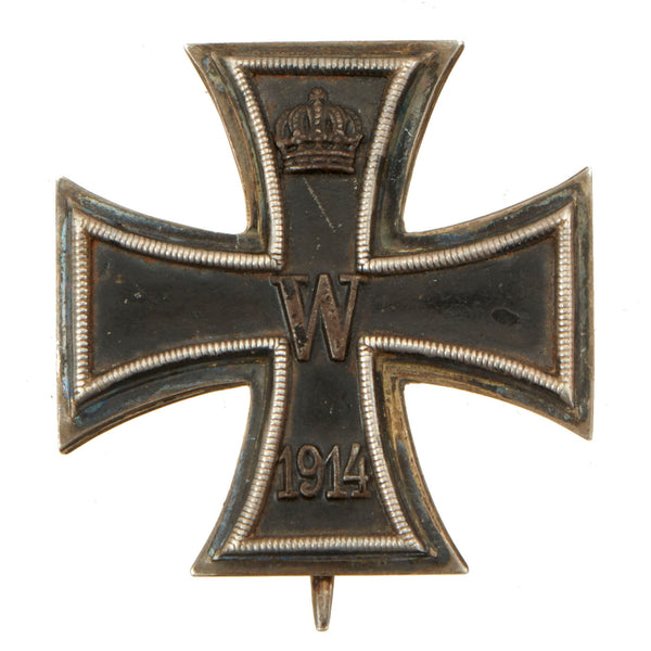 Original German WWI Prussian Iron Cross First Class 1914 - KO Marked ...