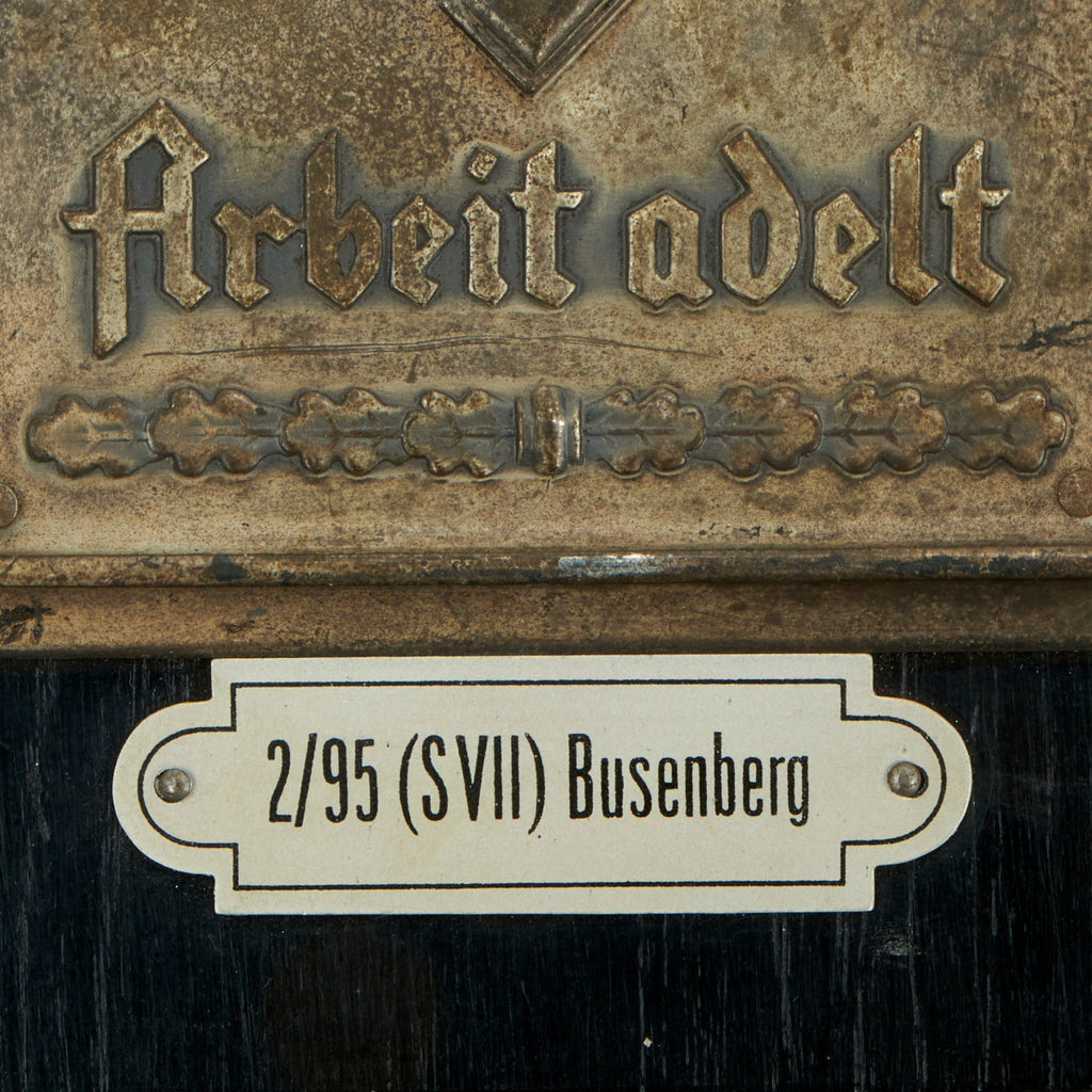 Original German WWII RAD Reich Labor Service Plaque with Portrait from ...