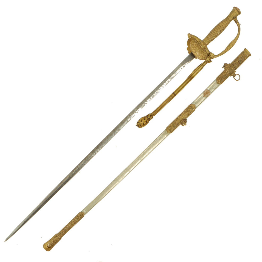 Original U.S. Exquisite Presentation Model 1860 Army Staff and Field O ...