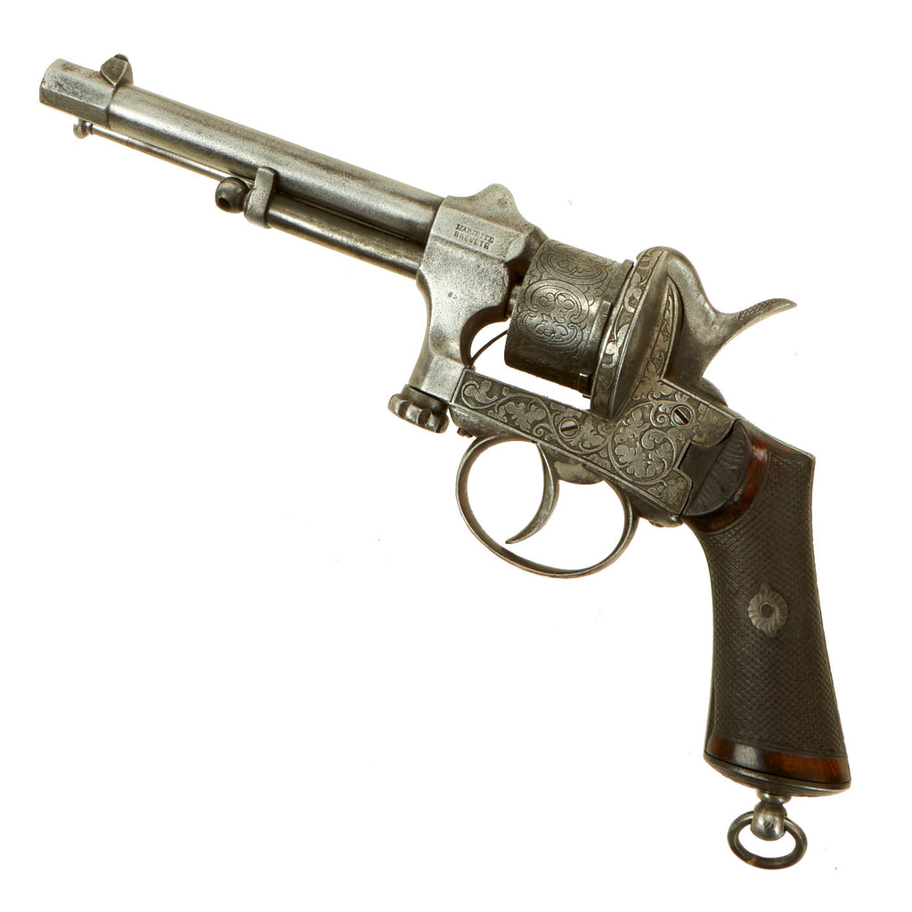 Original U.S. Civil War Era Belgian 9mm Pinfire Double Action Engraved ...