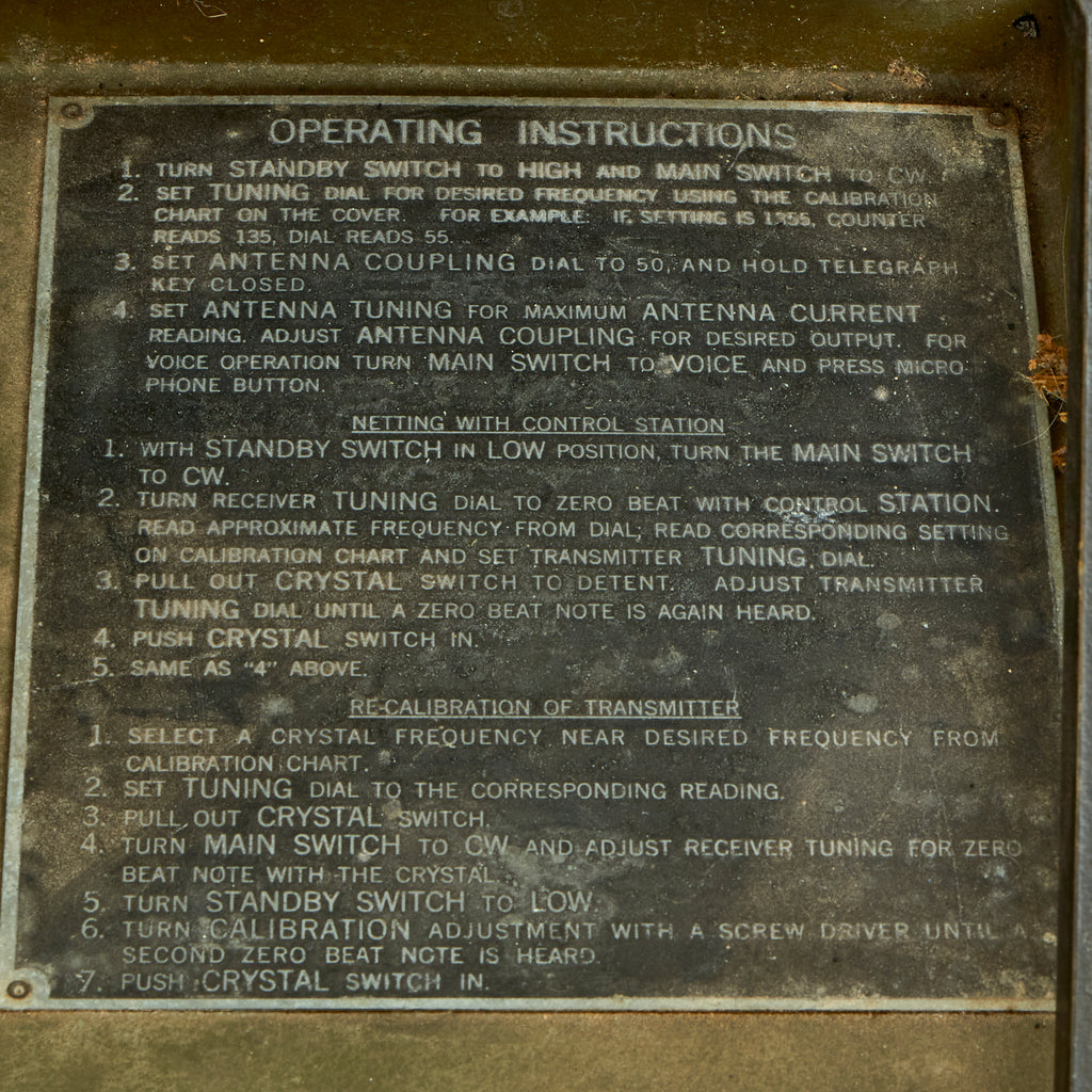 Original U.S. WWII SCR-284 Signal Corps Radio Set by Crosley ...