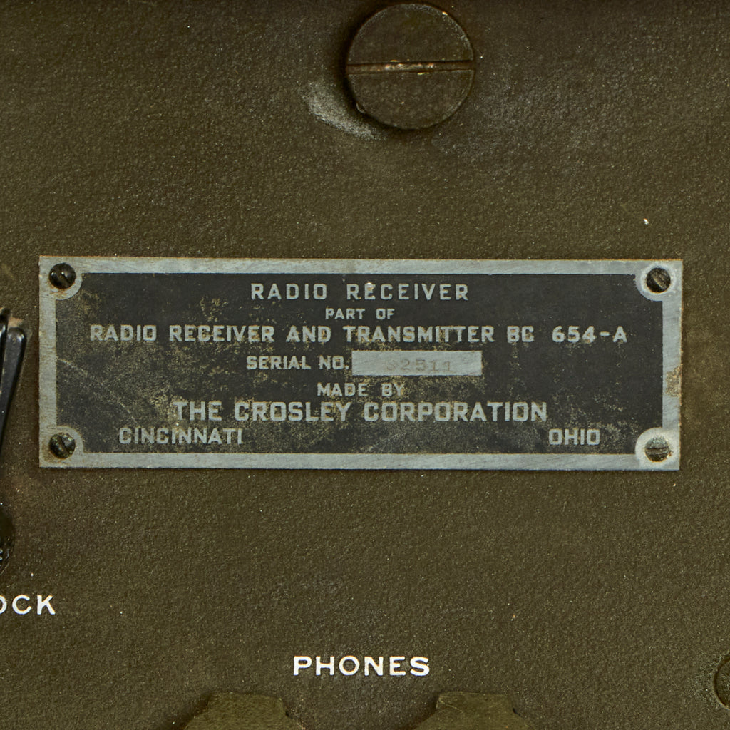 Original U.S. WWII SCR-284 Signal Corps Radio Set by Crosley ...