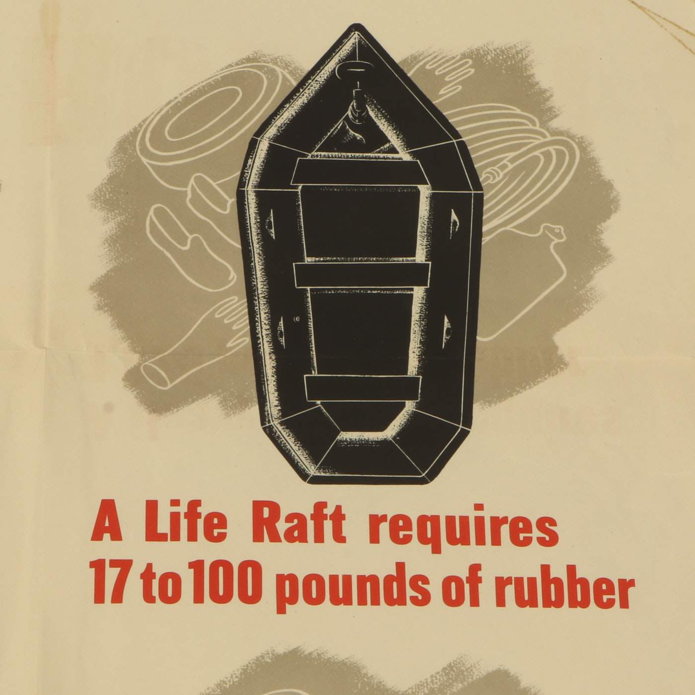 Original U.S. WWII America Needs Your Scrap Rubber Poster - 1942 War P ...