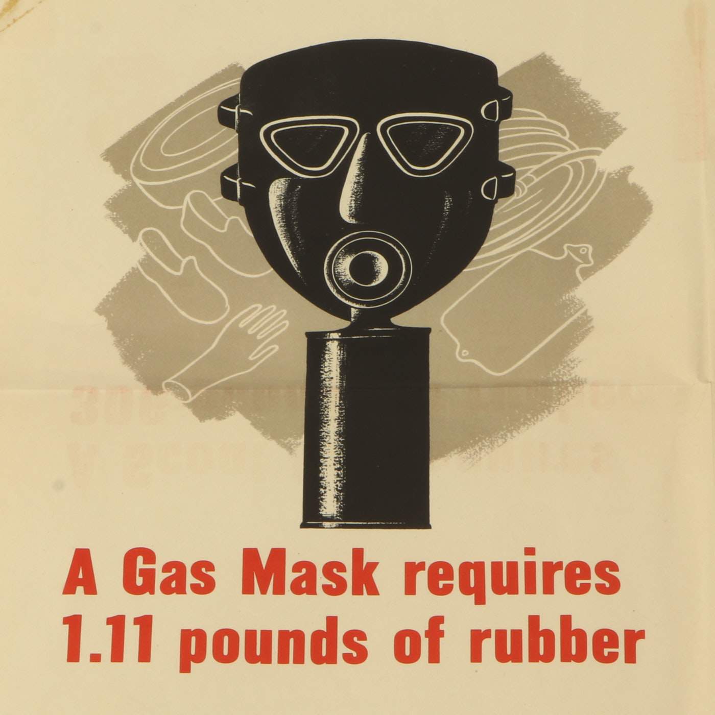 Original U.S. WWII America Needs Your Scrap Rubber Poster - 1942 War P ...