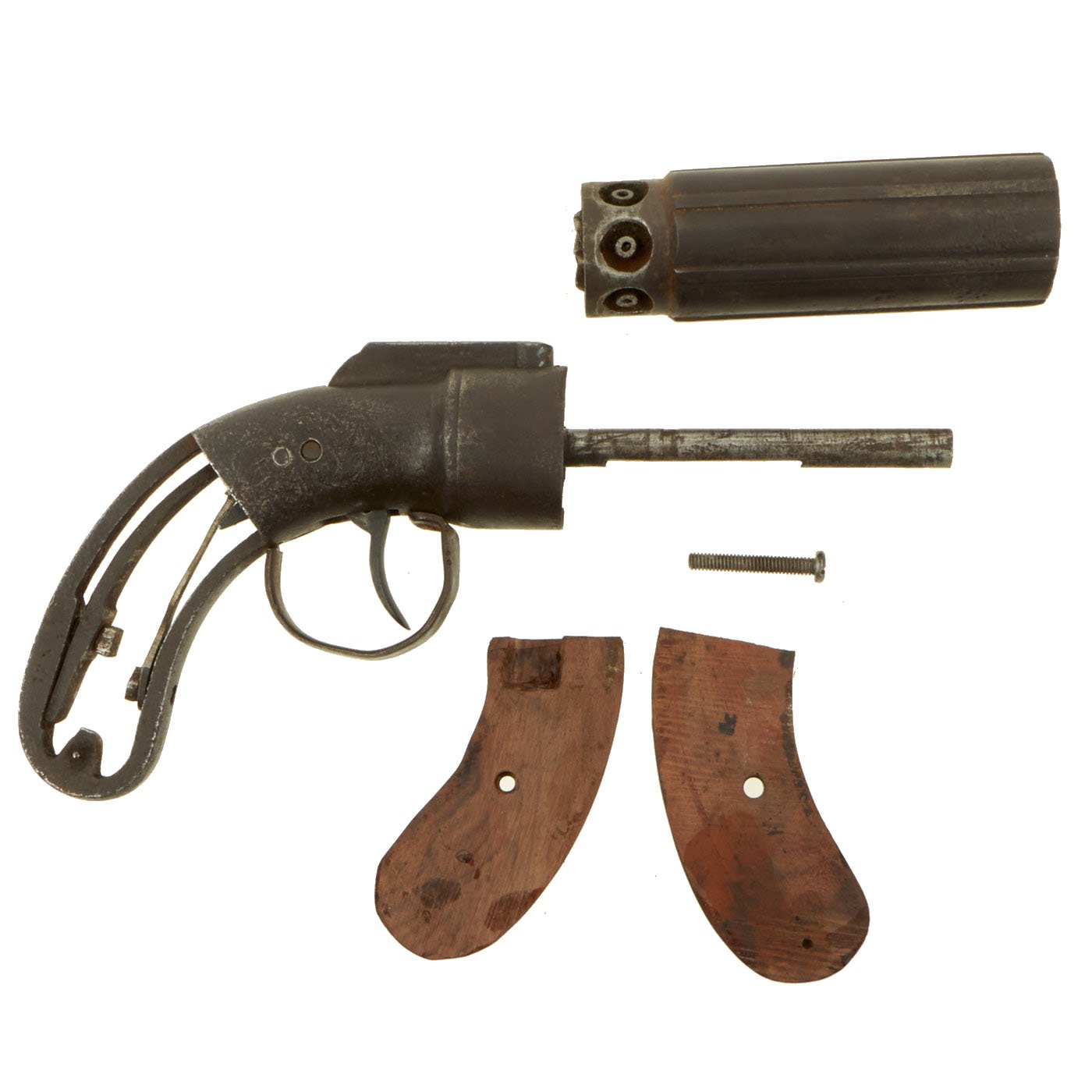 Original U.S. Sprague & Marston Double Action Percussion Pepperbox Rev ...