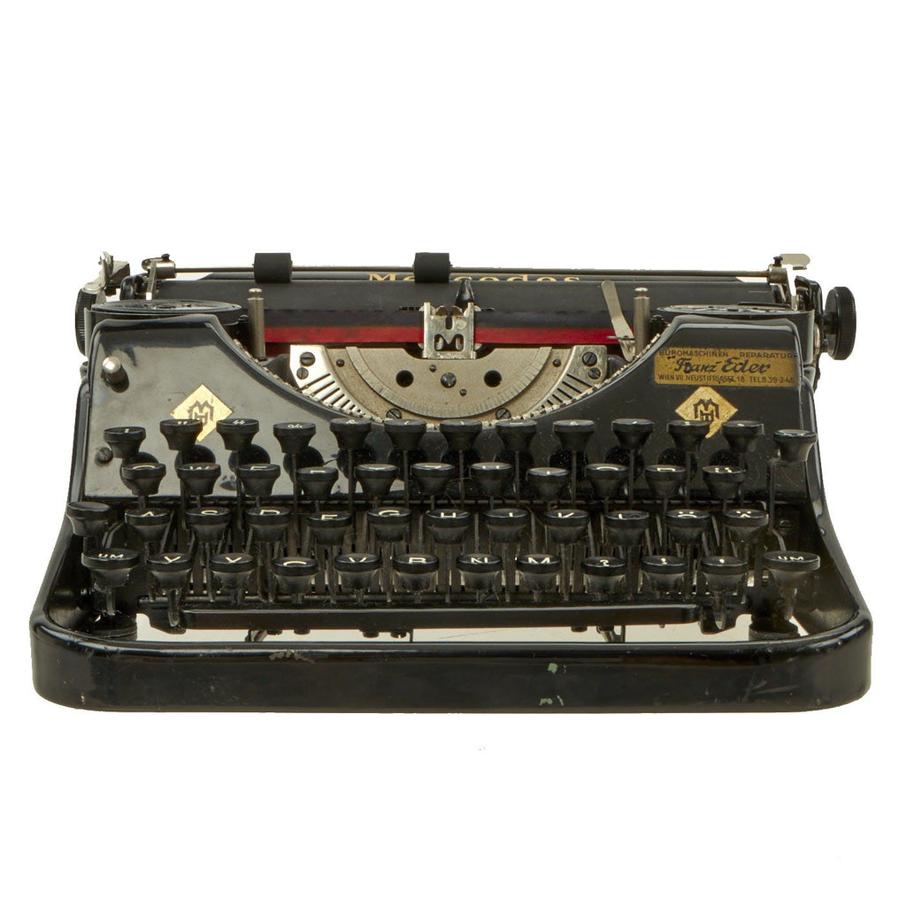 Original German WWII Rare SS "Superba" Typewriter by Mercedes in Case ...