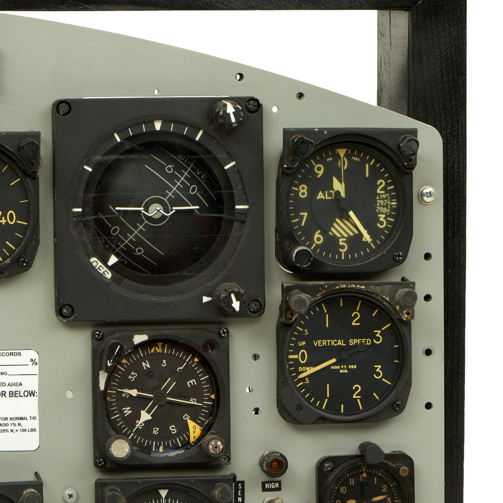 Original U.S. Vietnam War Bell UH-1 Iroquois Huey Instrument Control P ...