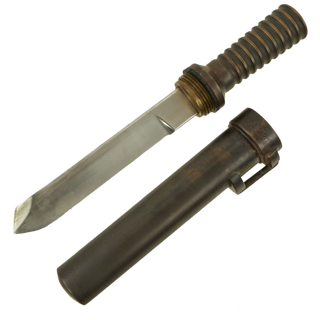 Original German WWII Kriegsmarine Navy Diver's Knife with Scabbard - U ...