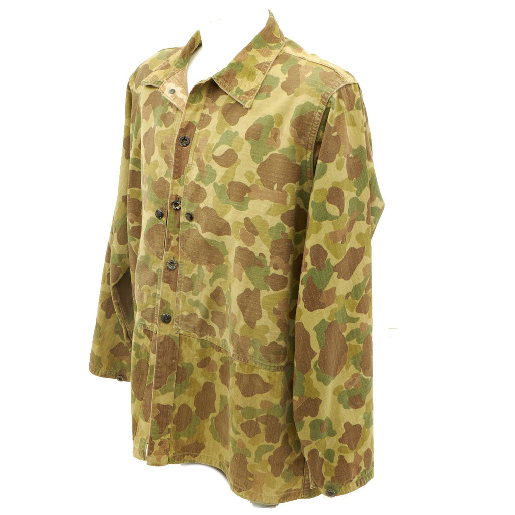 Original U.S. WWII USMC P44 Frogskin Reversible Camouflage HBT Shirt ...