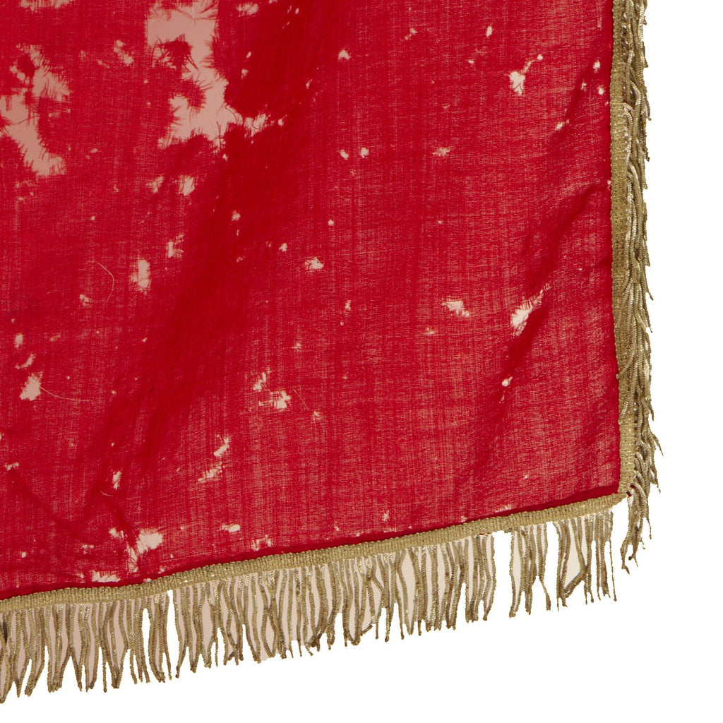Original German WWII German DAF Labor Front 48" x 55" Fringed Flag wit ...