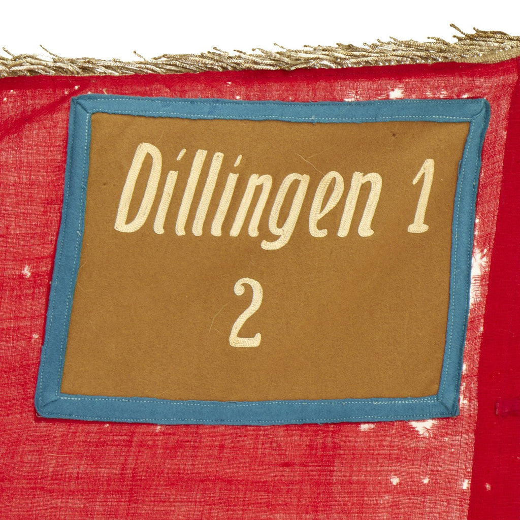 Original German WWII German DAF Labor Front 48" x 55" Fringed Flag wit ...