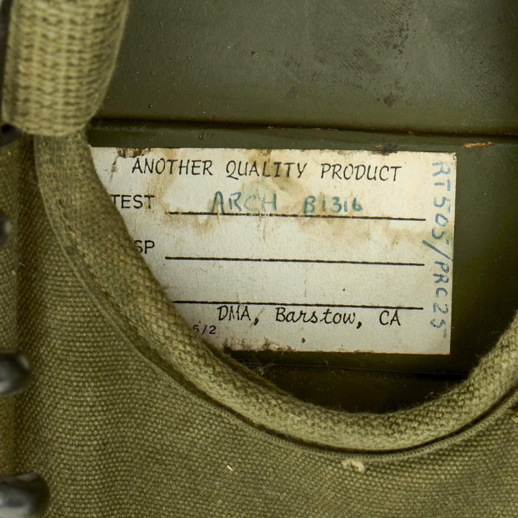 Original Vietnam War U.S.M.C. Radio Set RT-505B / PRC-25 Backpack Radi ...