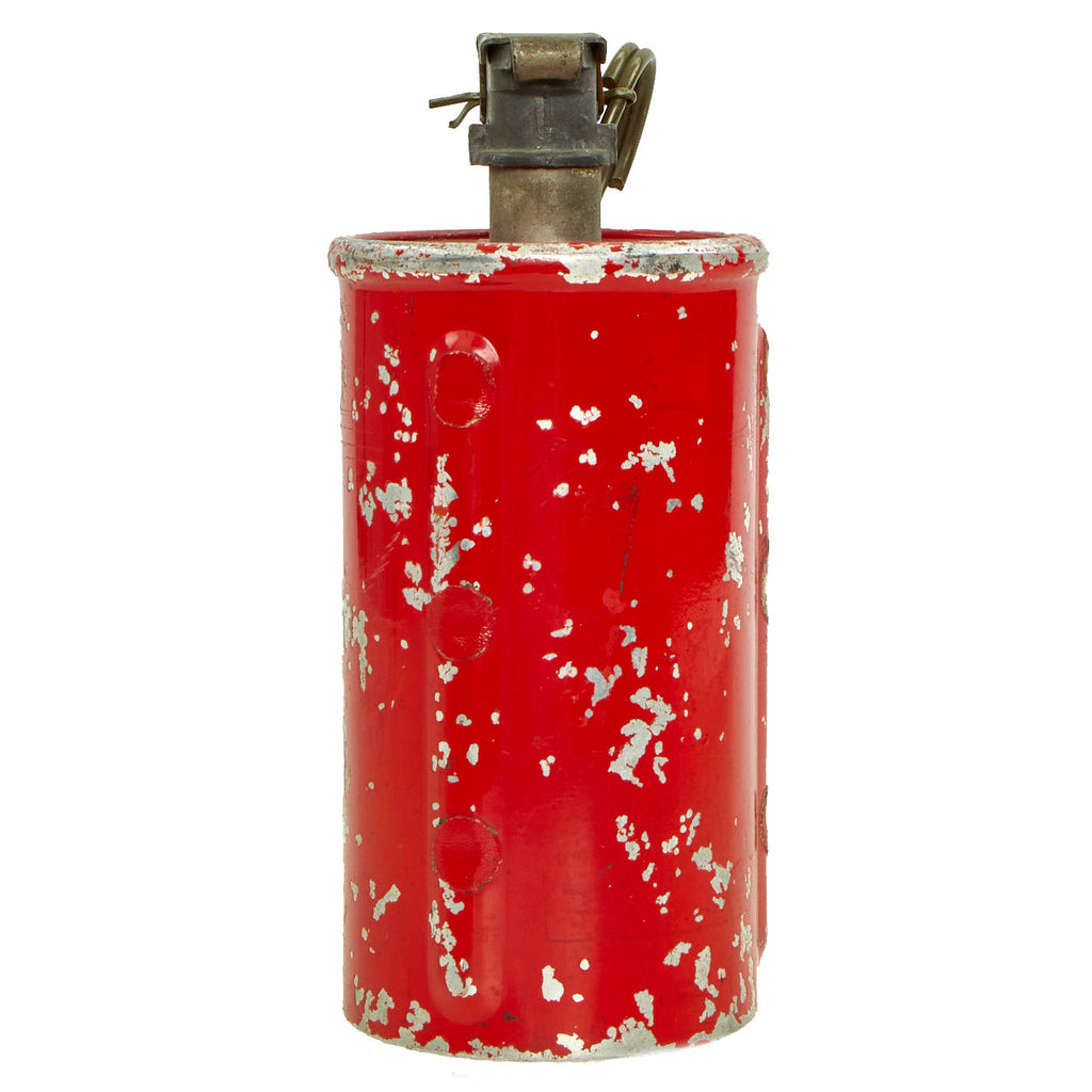 Original U.S. Post-WWII Inert Ribbed Tear Gas Grenade Canister with Fu ...