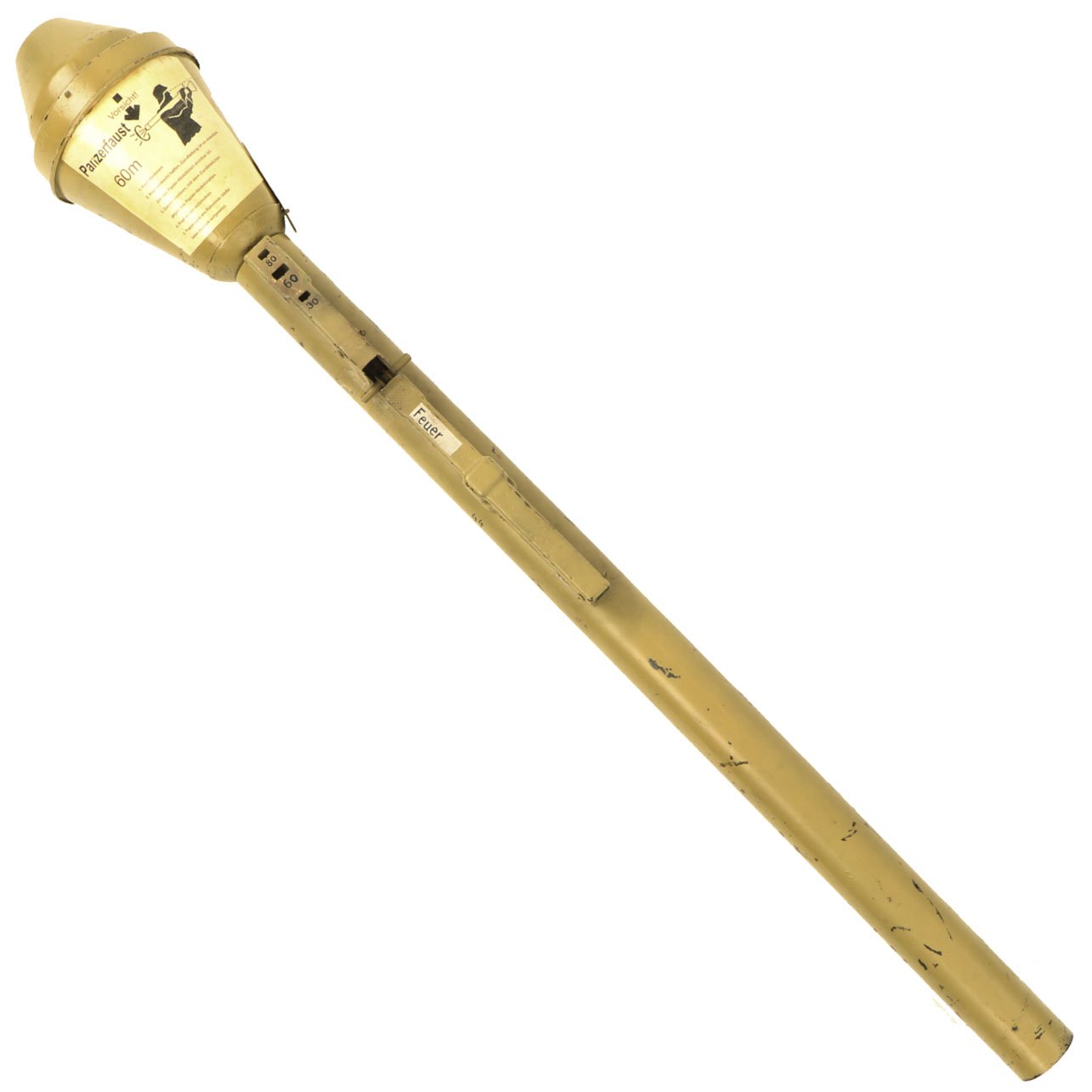 Original German WWII Panzerfaust 60m Inert Anti-Tank Rocket and Launch ...