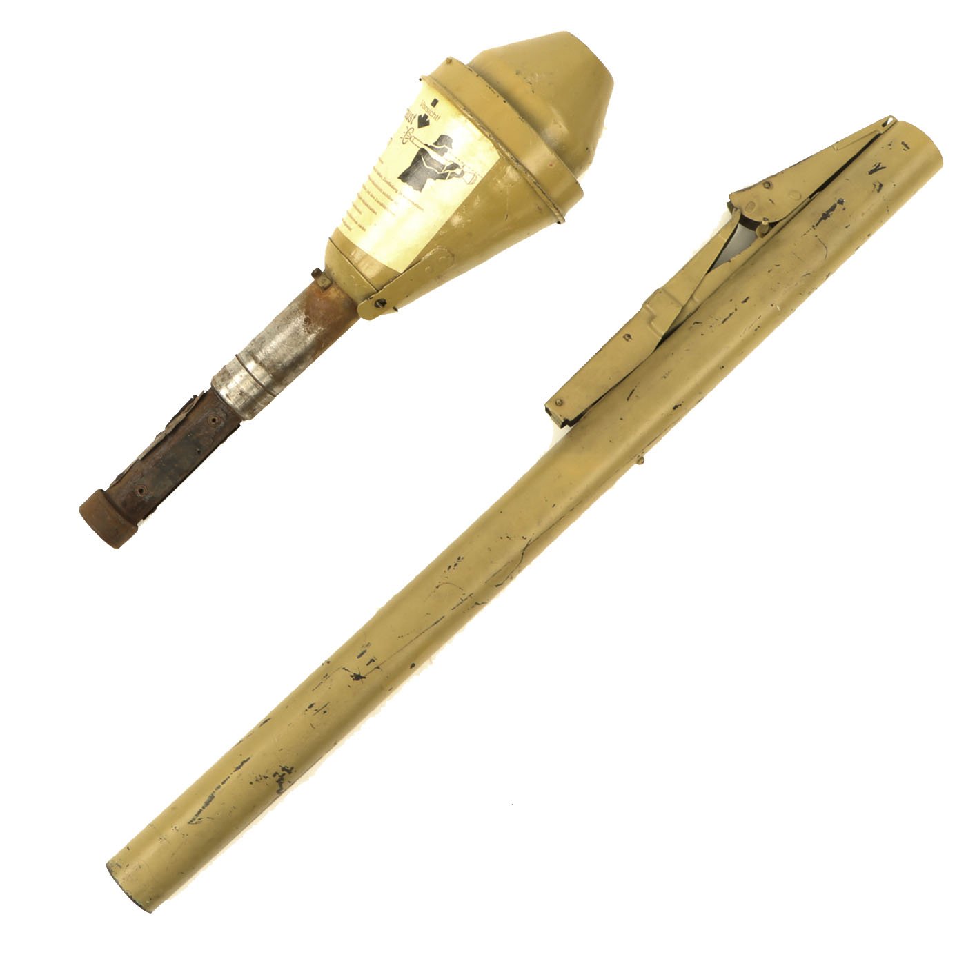 Original German WWII Panzerfaust 60m Inert Anti-Tank Rocket and Launch ...