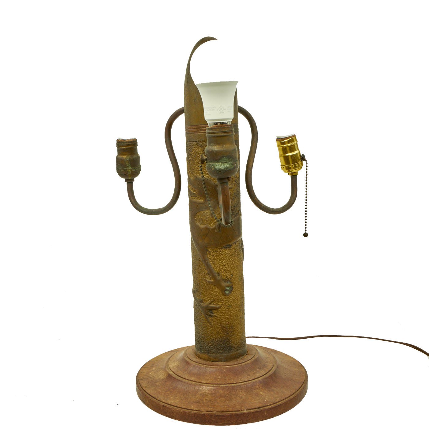 Original U.S. Pre-WWII China Marine Trench Art Artillery Shell Lamp ...