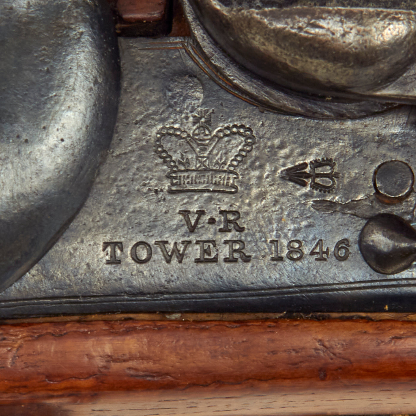 Original British Victorian Late 3rd Model Brown Bess Flintlock Musket ...