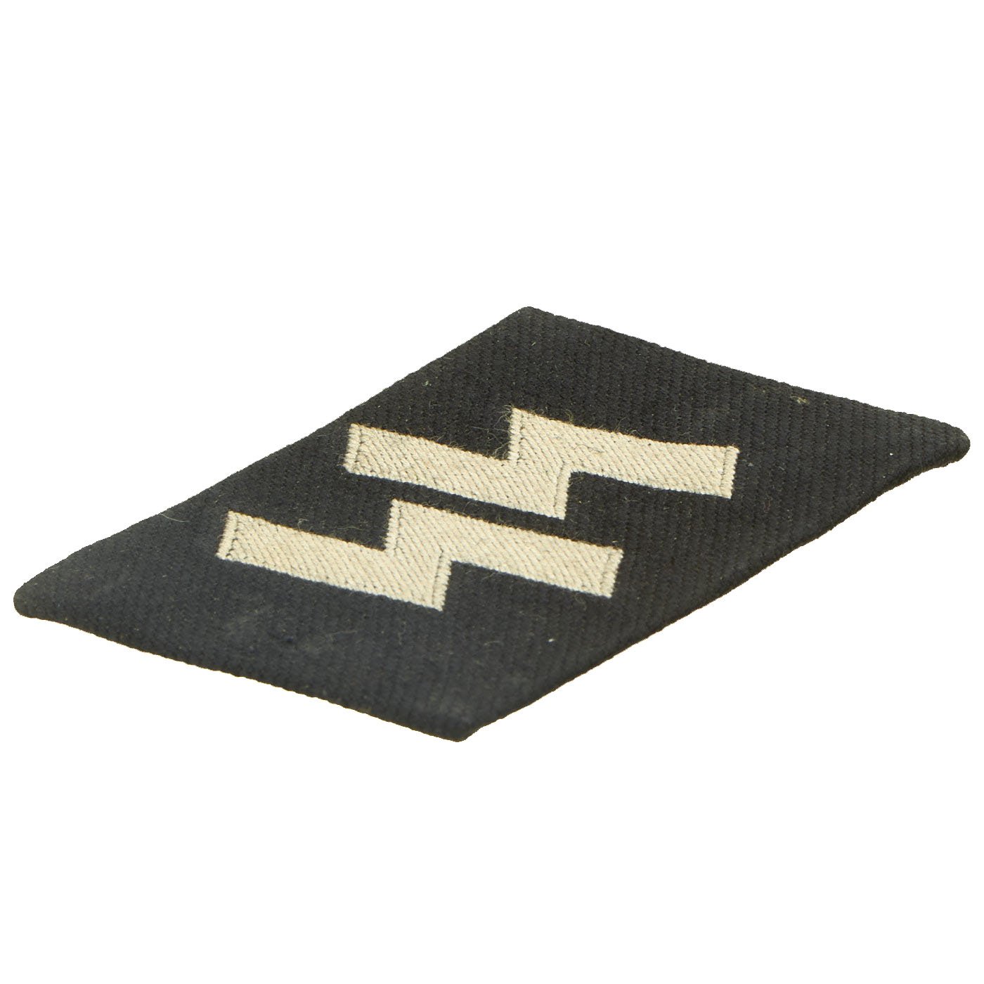 Original German WWII Unissued SS Double Sig Rune Collar Tab - Schutzst ...