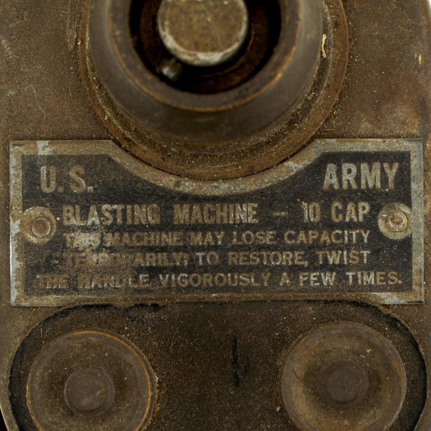 Original U.S. WWII D-Day Army 10 Cap Blasting Machine with Handle by F ...