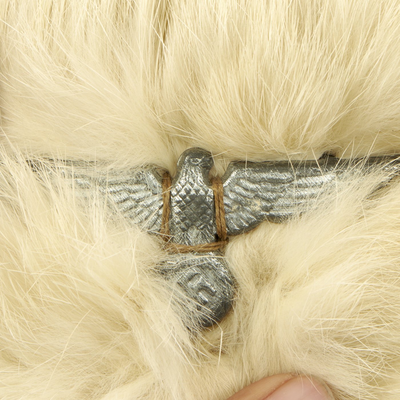 Original German WWII 1943 dated Eastern Front White Rabbit Fur Winter ...