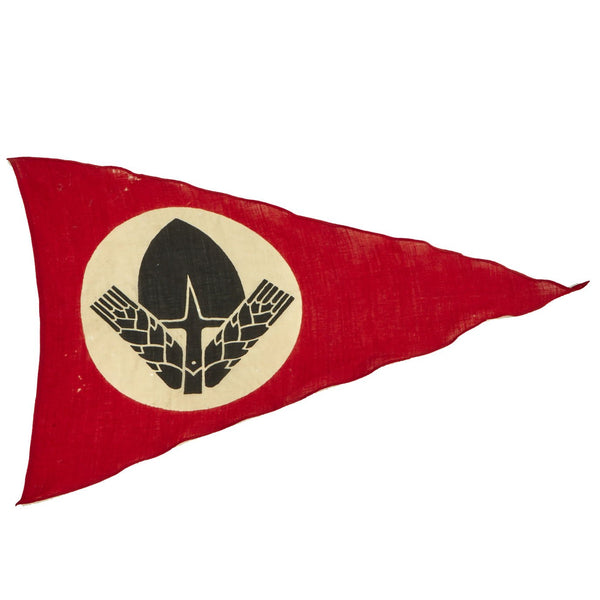 Original German WWII Reich Labor Service 27" x 40" Wool Pennant Flag ...