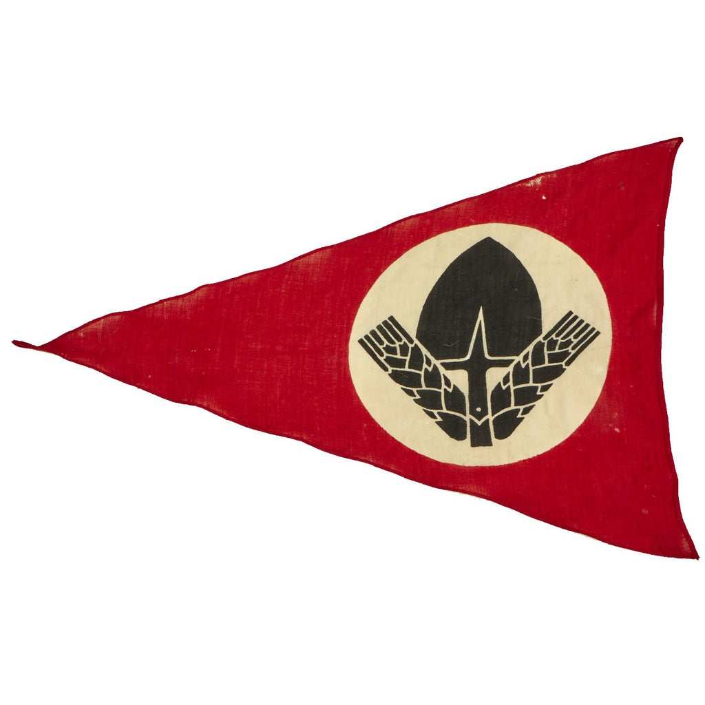 Original German WWII Reich Labor Service 27" x 40" Wool Pennant Flag ...