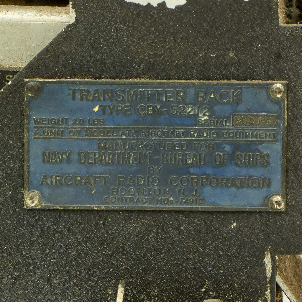 Original U.S. Navy Aircraft Radio Transmitter Receiver AN/ARC-5 Comman ...